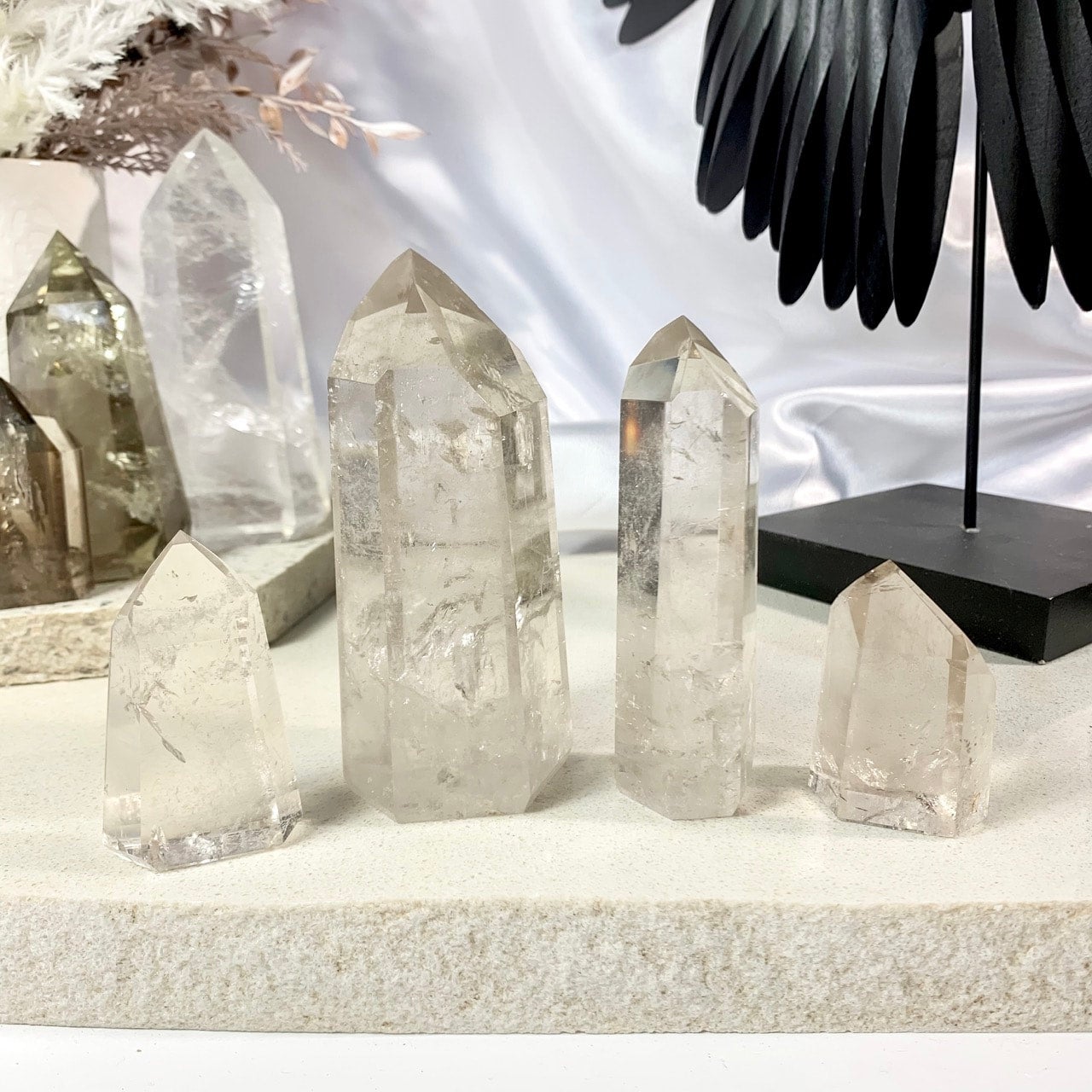 Clear Quartz Tower | Elemental.LUXE
